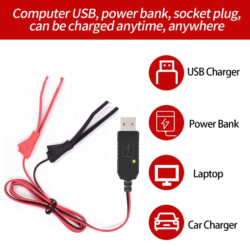 Charge your Baofeng radios on the go - USB clip charger.
