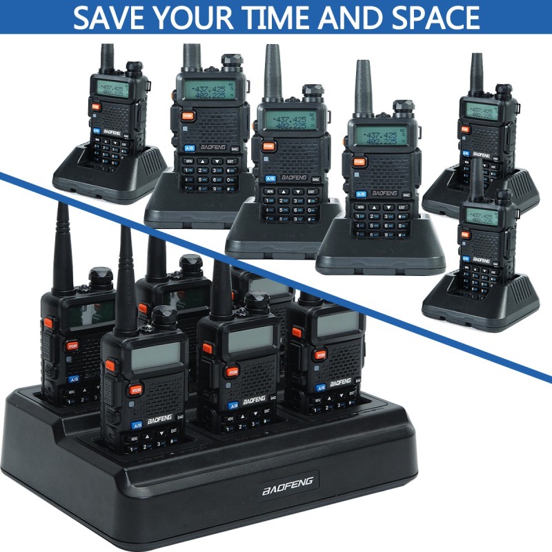Six-Way Charger Multi for radios UV-5R | BAOFENG DEUTSCHLAND